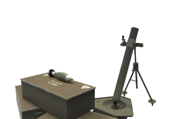 m69a 82mm mortar 3d obj