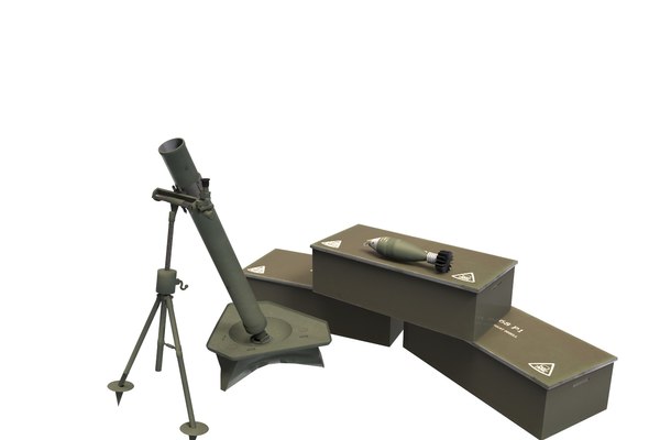 m69a 82mm mortar 3d obj