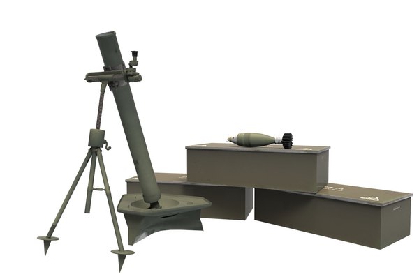 m69a 82mm mortar 3d obj