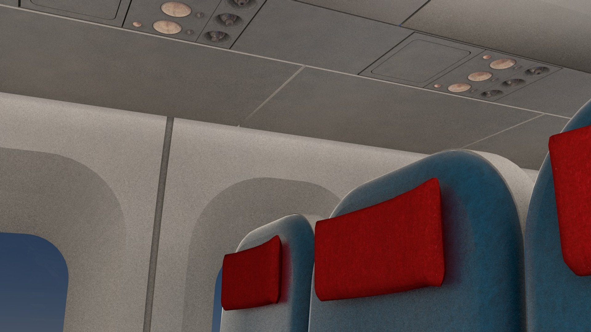 Airplane Interior 3D Model - TurboSquid 1299756