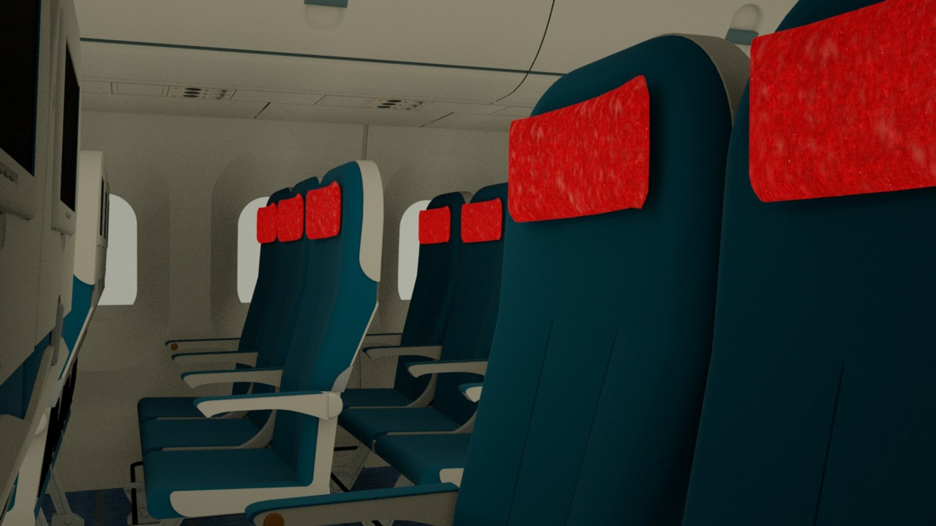 Airplane Interior 3D Model - TurboSquid 1299756