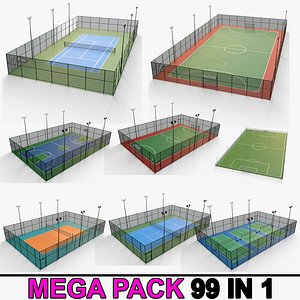 Download Free & Premium Badminton Court 3D Models | TurboSquid