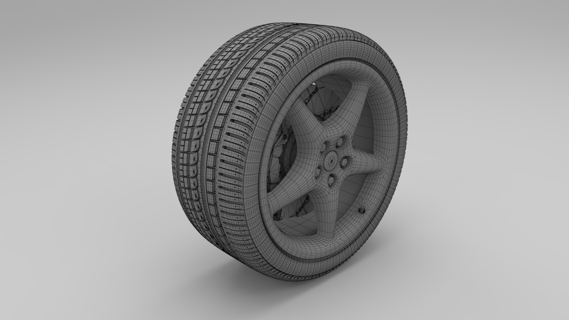 Car Wheel 1 3D Model - TurboSquid 2336659
