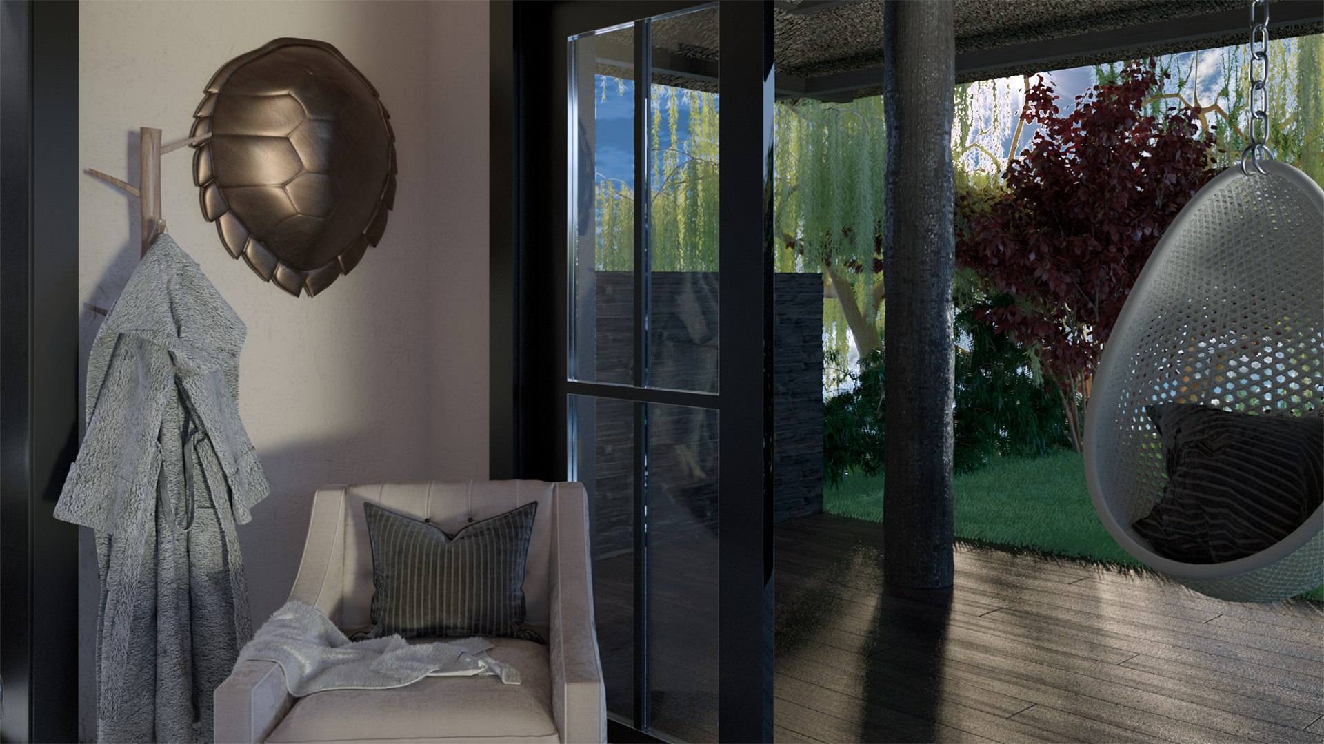 3D Model Hanging Chair - TurboSquid 2186947