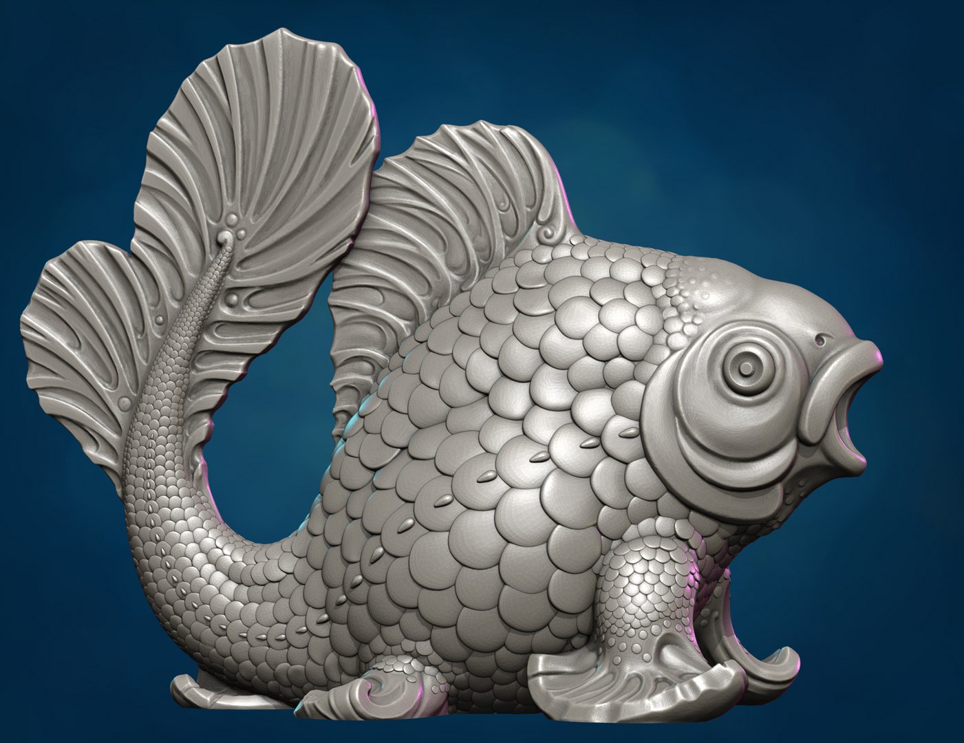 3D Model Fish Printable - TurboSquid 2074609
