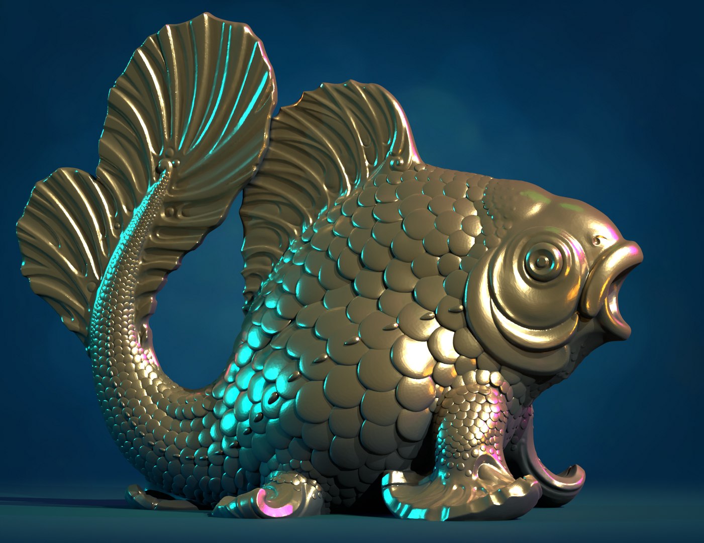 3D Model Fish Printable - TurboSquid 2074609