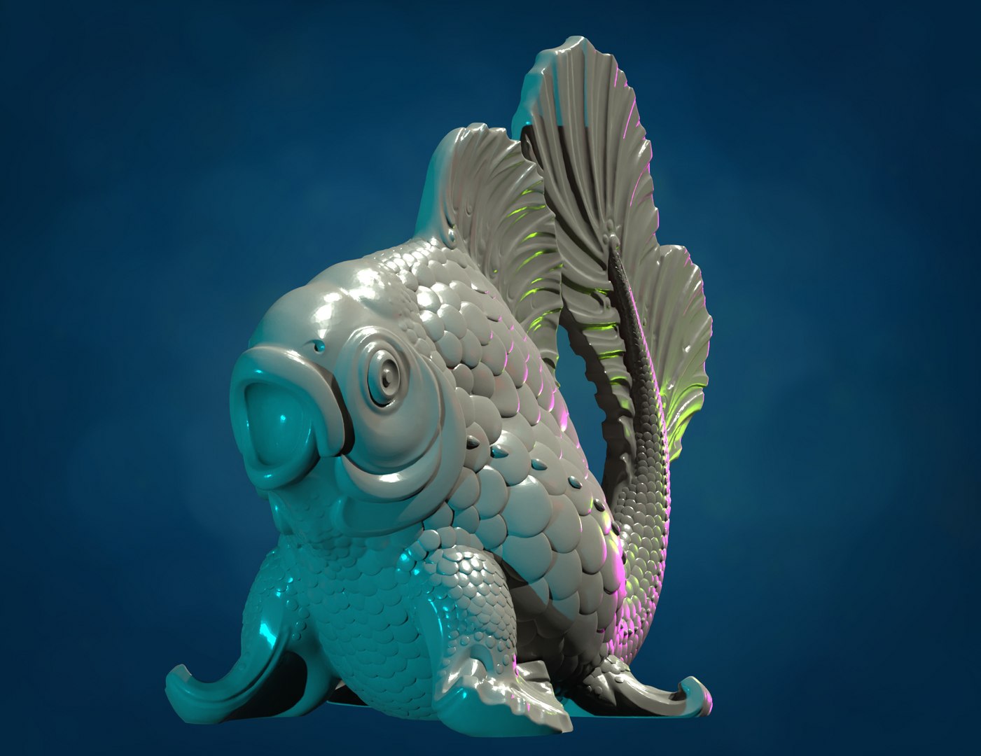 3D Model Fish Printable - TurboSquid 2074609