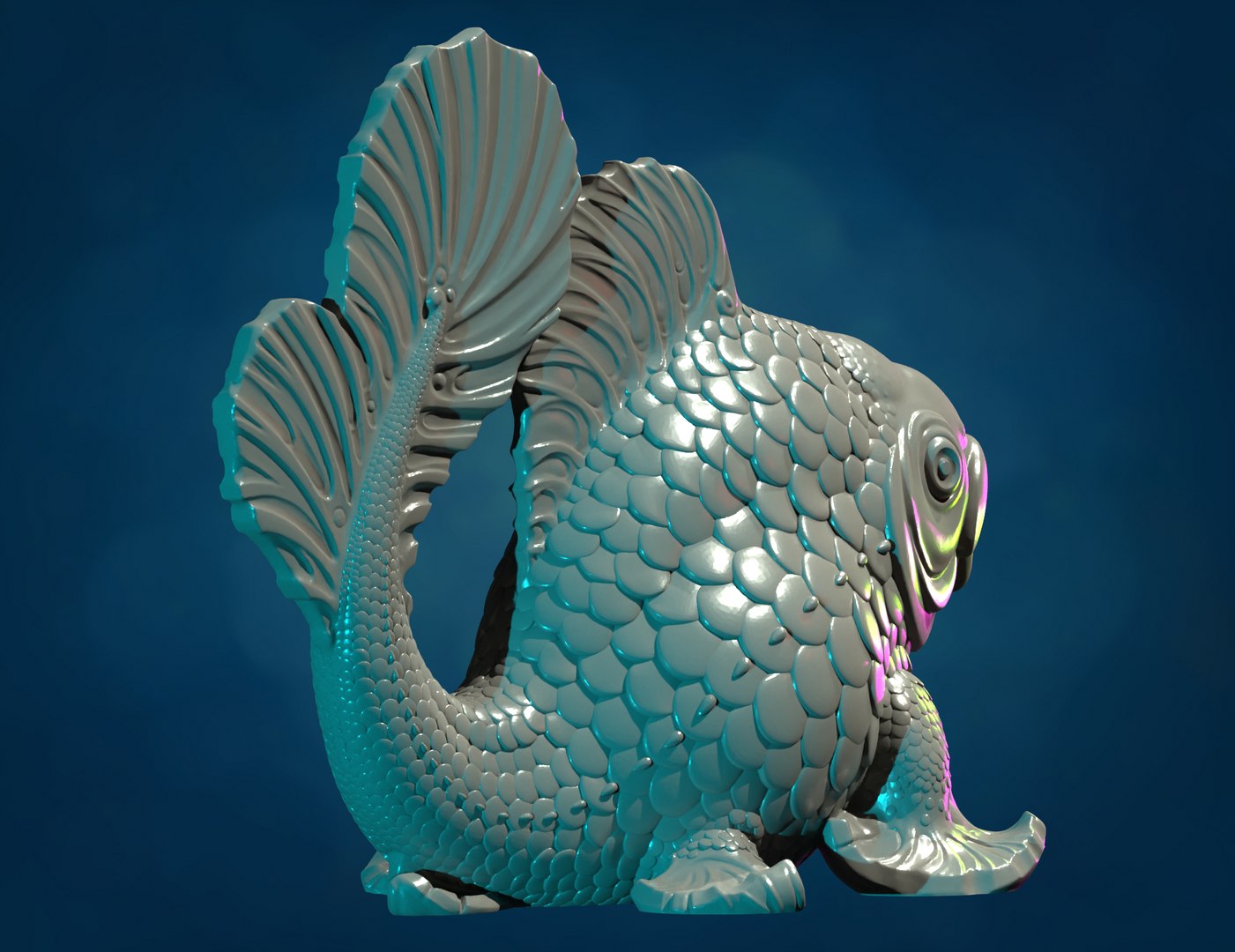 3D Model Fish Printable - TurboSquid 2074609
