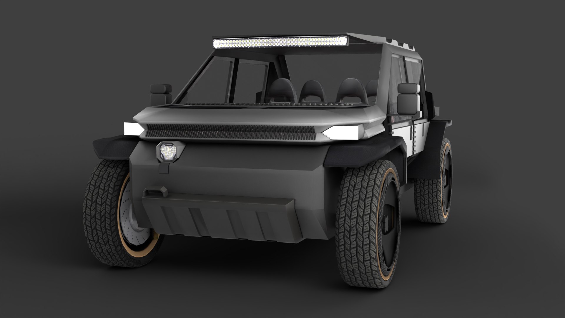 3D SIFI JEEP Game Ready Lowpoly Model - TurboSquid 2127384
