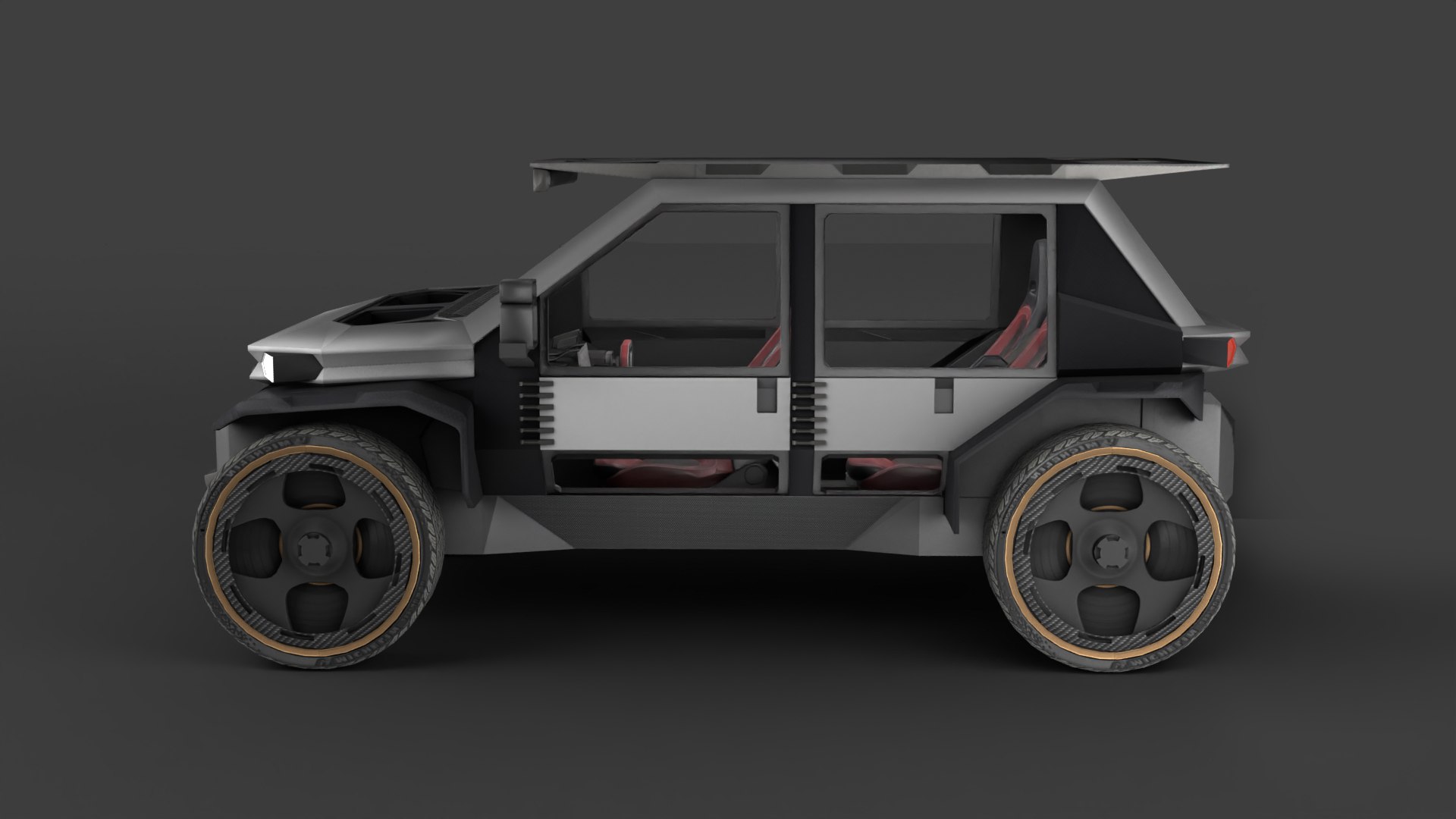 3D SIFI JEEP Game Ready Lowpoly Model - TurboSquid 2127384