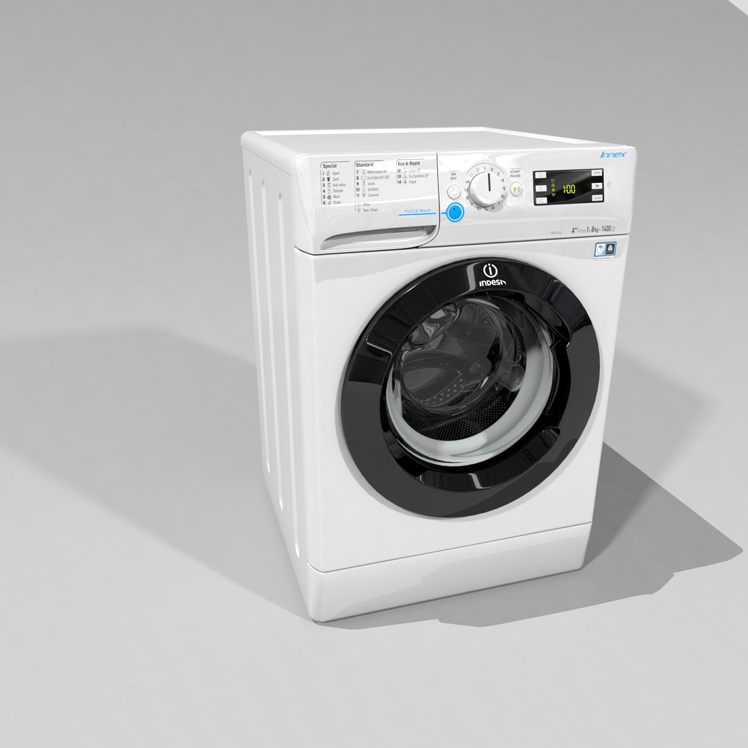 Indesit Waching Machine 3D Model | 1145753 | TurboSquid