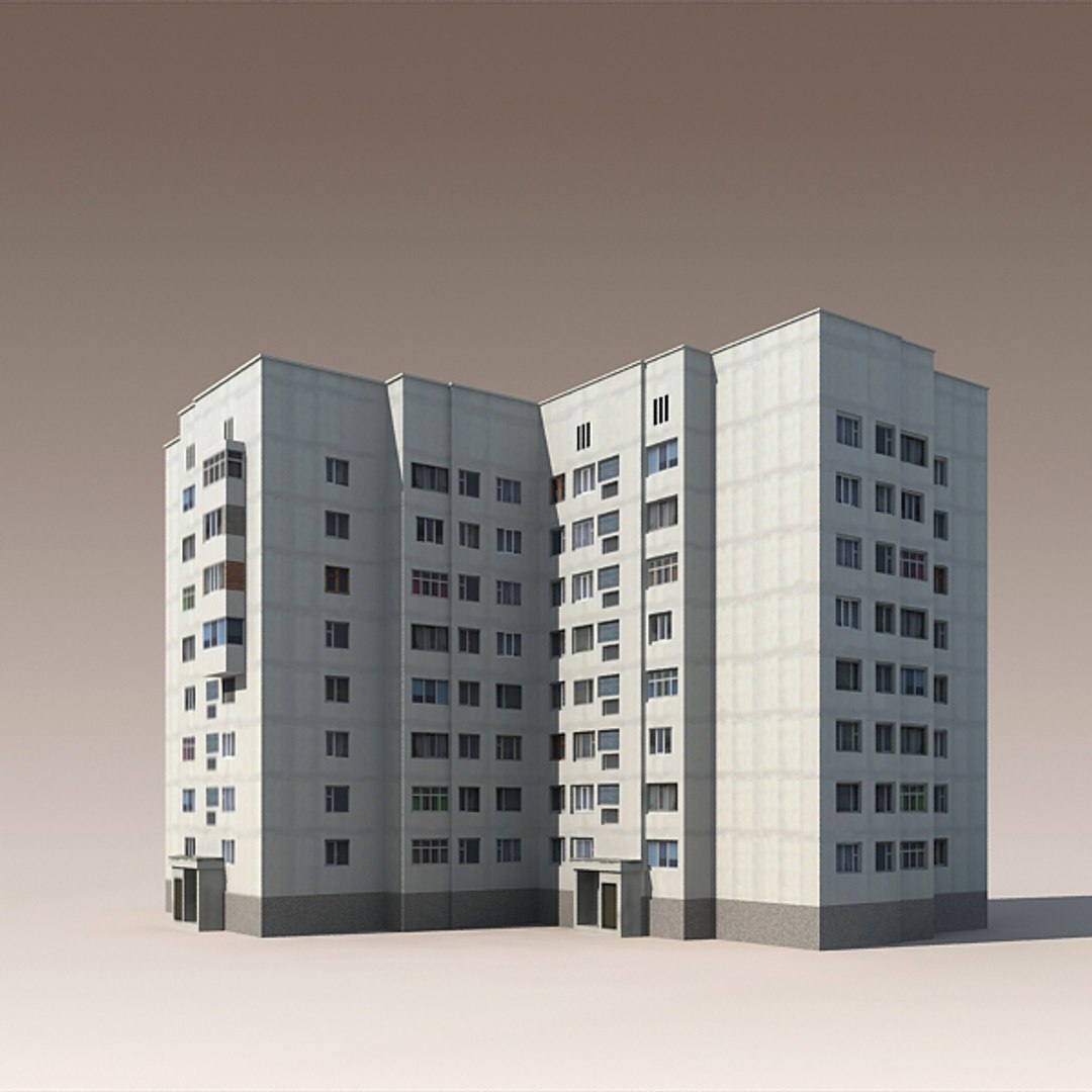 3ds max building modelled