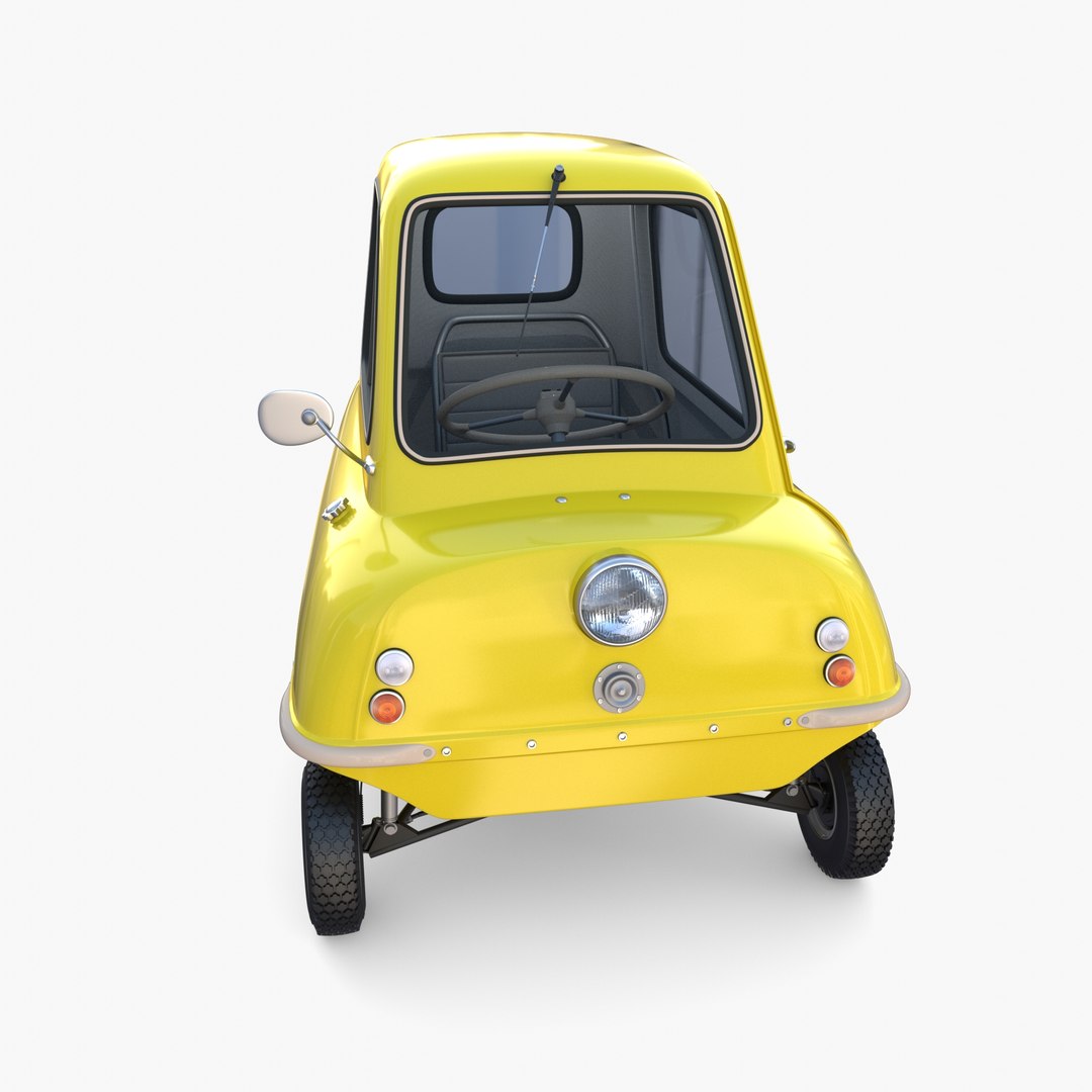3D Peel P50 Yellow with interior and chassis - TurboSquid 1784315