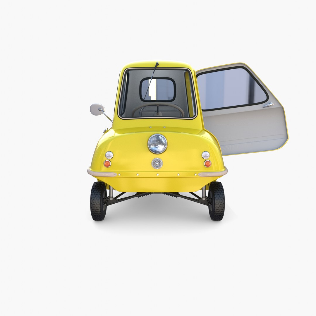 3D Peel P50 Yellow with interior and chassis - TurboSquid 1784315