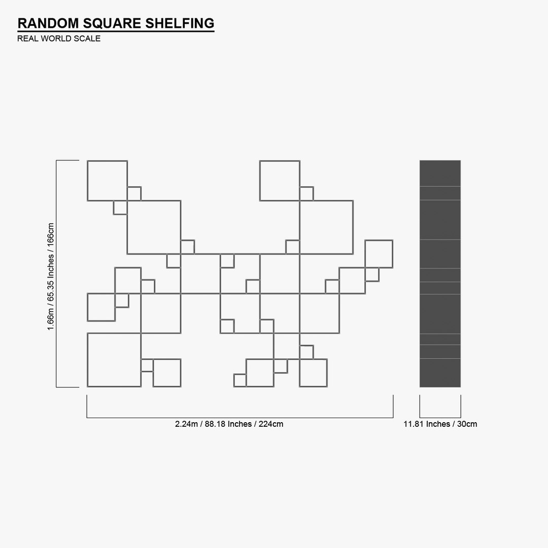 Random Square Shelfing X