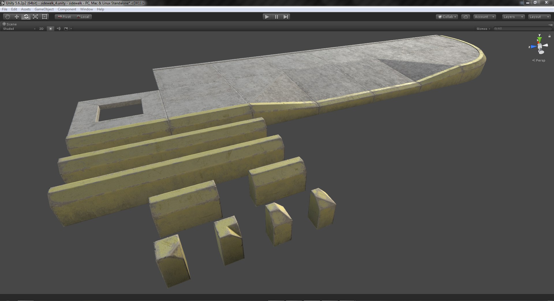 Modular set sidewalk - 3D - TurboSquid 1372327