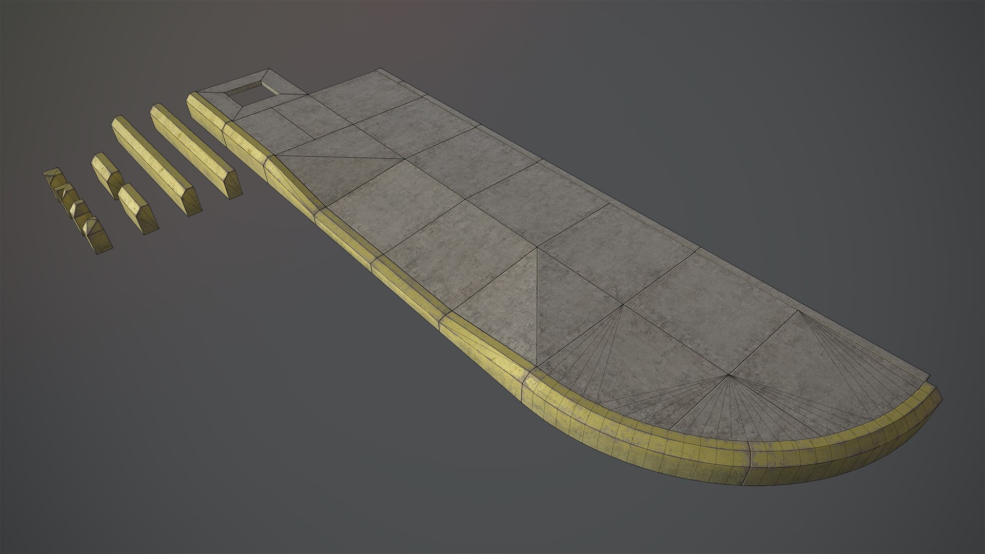 Modular set sidewalk - 3D - TurboSquid 1372327