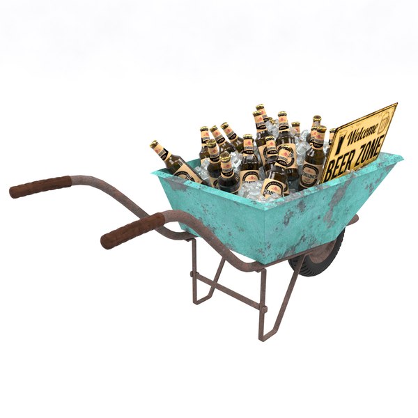 Wheelbarrow wheel beer 3D - TurboSquid 1656110