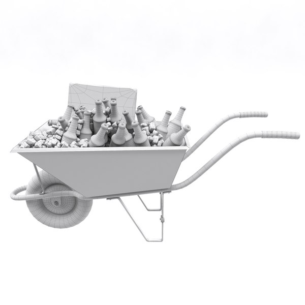 Wheelbarrow wheel beer 3D - TurboSquid 1656110