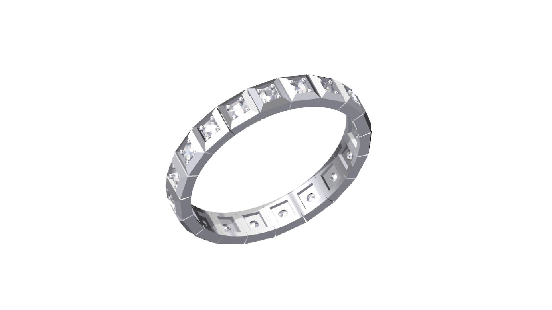 Square Brick Ring 3D Model - TurboSquid 2276637