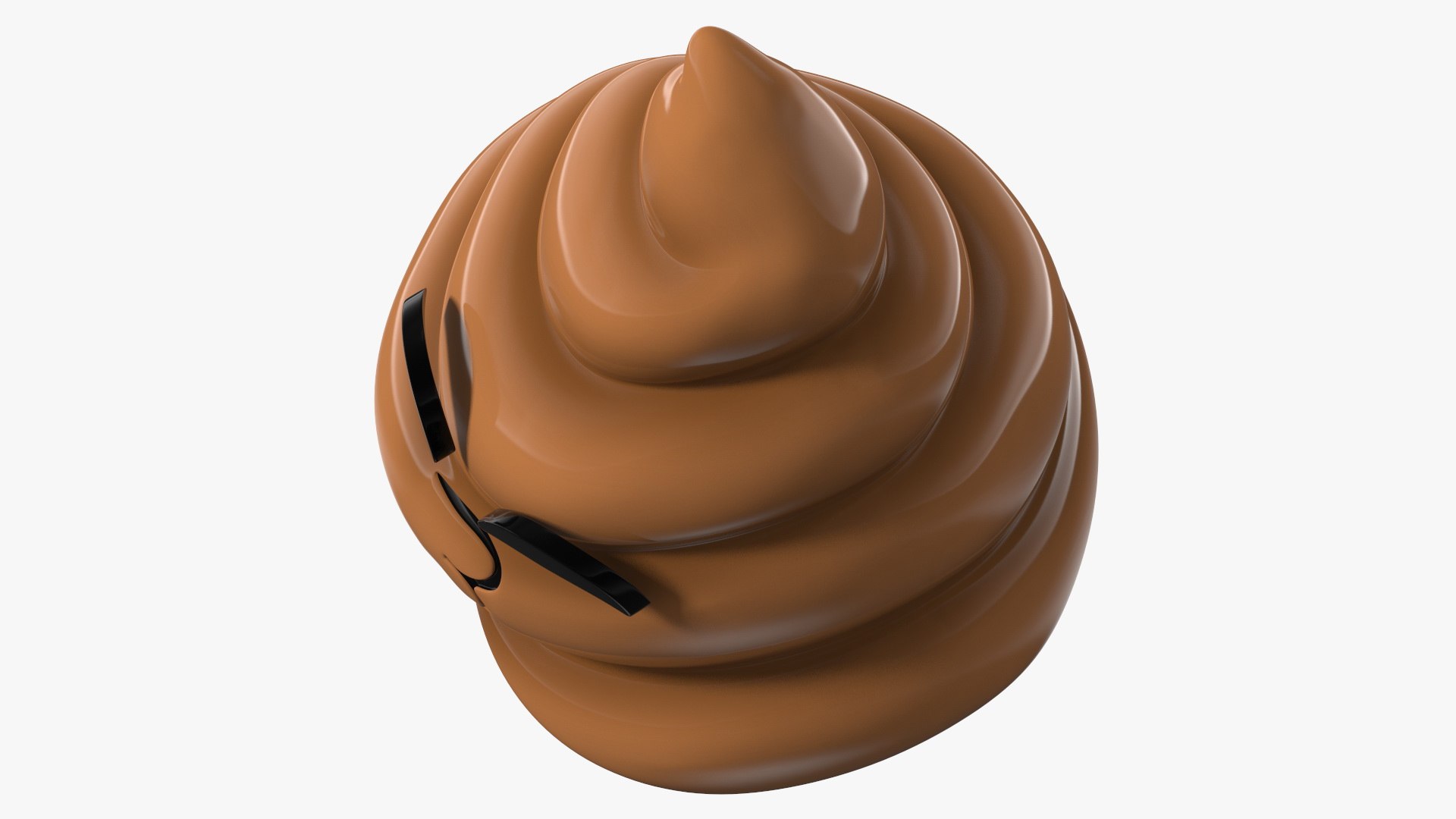 Kissing Face Smiling Poop Emoji Smile 3D Model - TurboSquid 1801235
