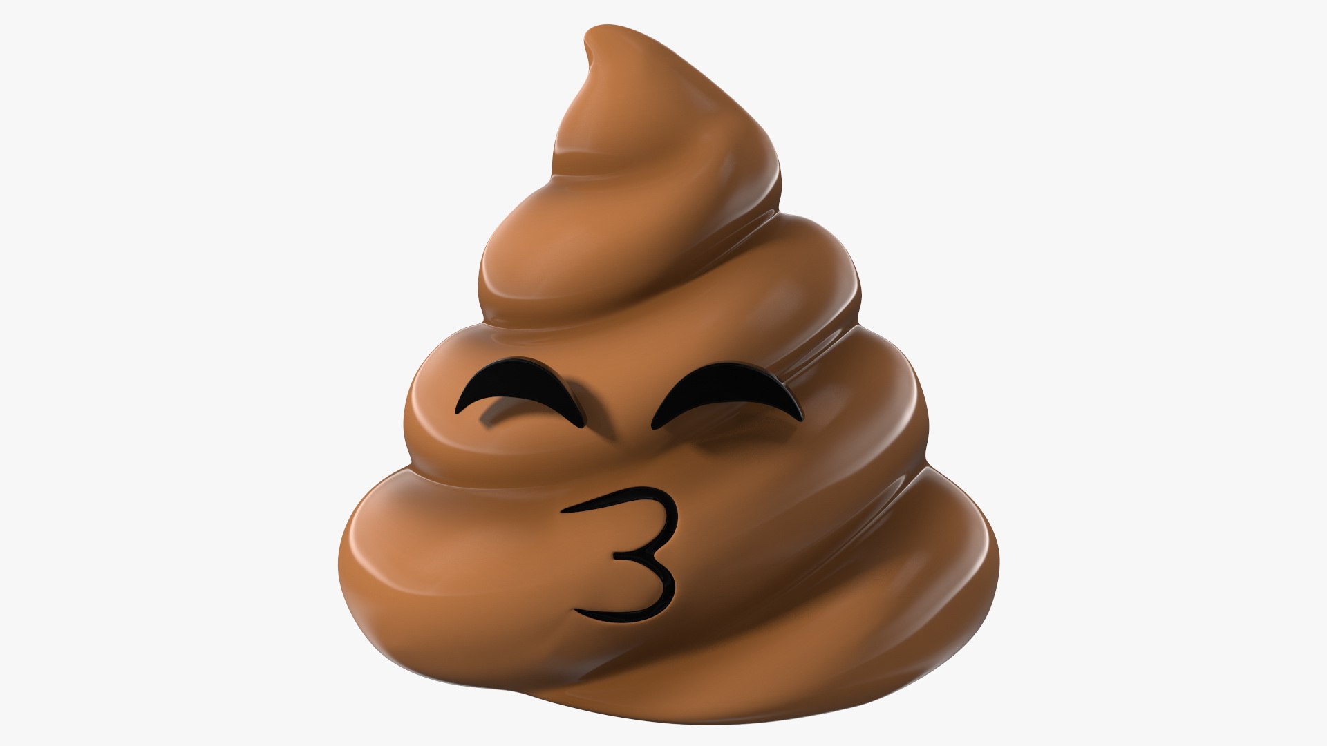 Kissing Face Smiling Poop Emoji Smile 3D model - TurboSquid 1801235