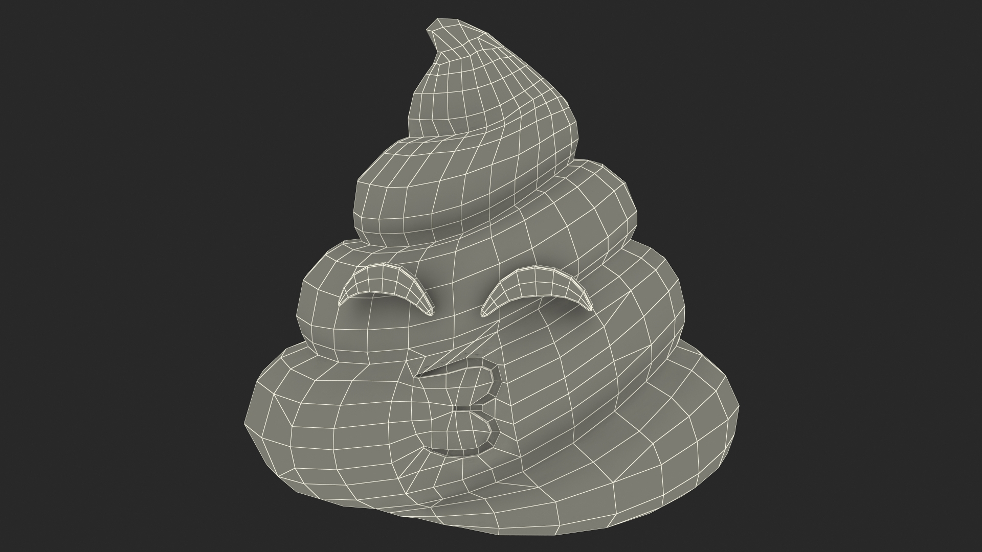 Kissing Face Smiling Poop Emoji Smile 3D Model - TurboSquid 1801235