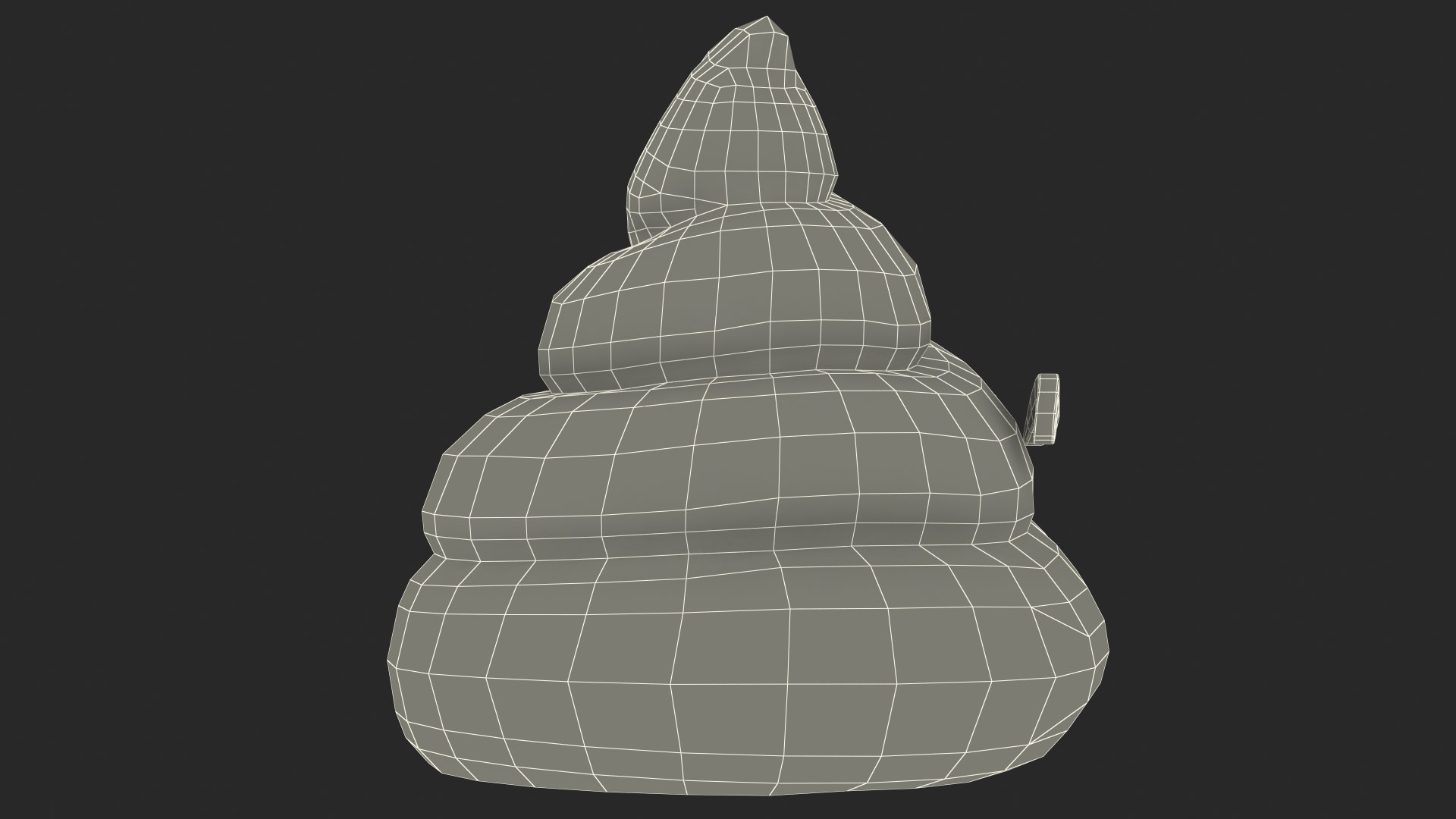 Kissing Face Smiling Poop Emoji Smile 3D Model - TurboSquid 1801235