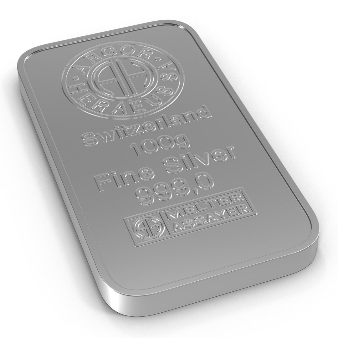 3d Silver Bar 100g