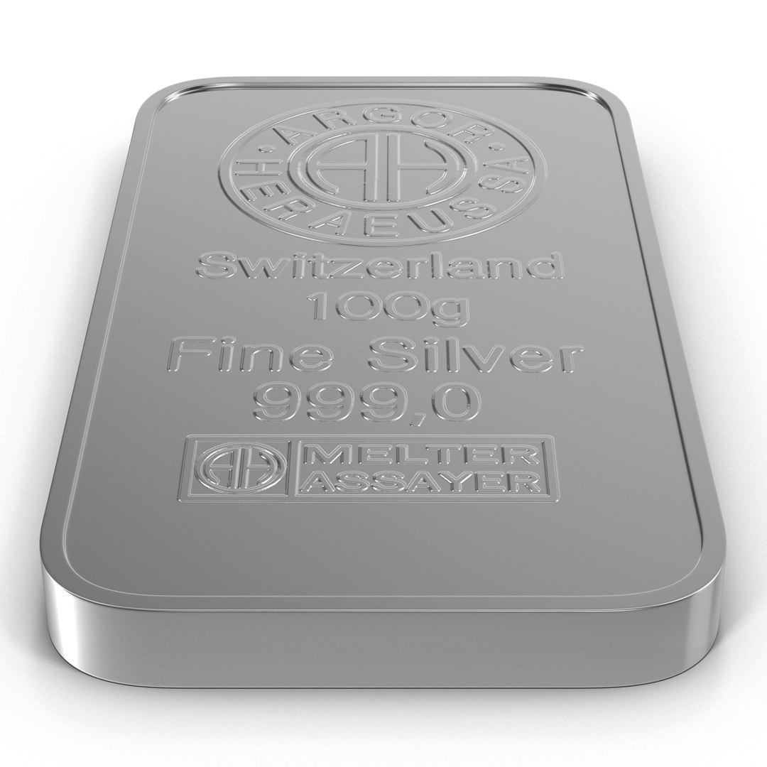 3d Silver Bar 100g