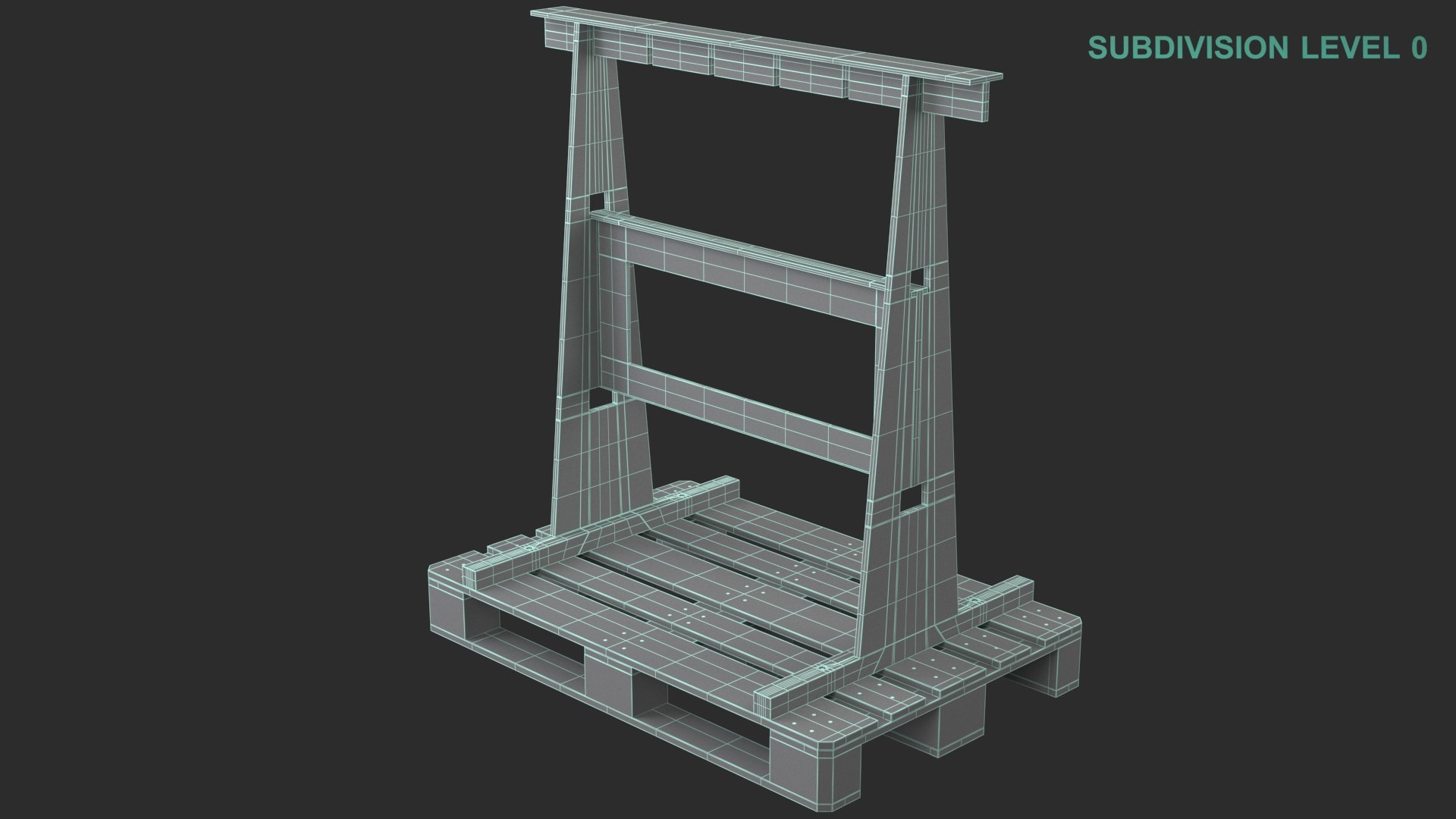 3D Single A-Frame Pallet - TurboSquid 2038858