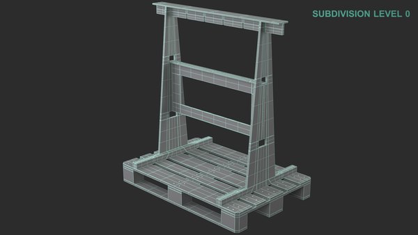 modelo 3d Single A-Frame Pallet - TurboSquid 2038858