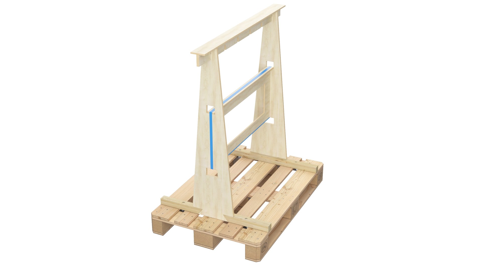 3D Single A-Frame Pallet - TurboSquid 2038858
