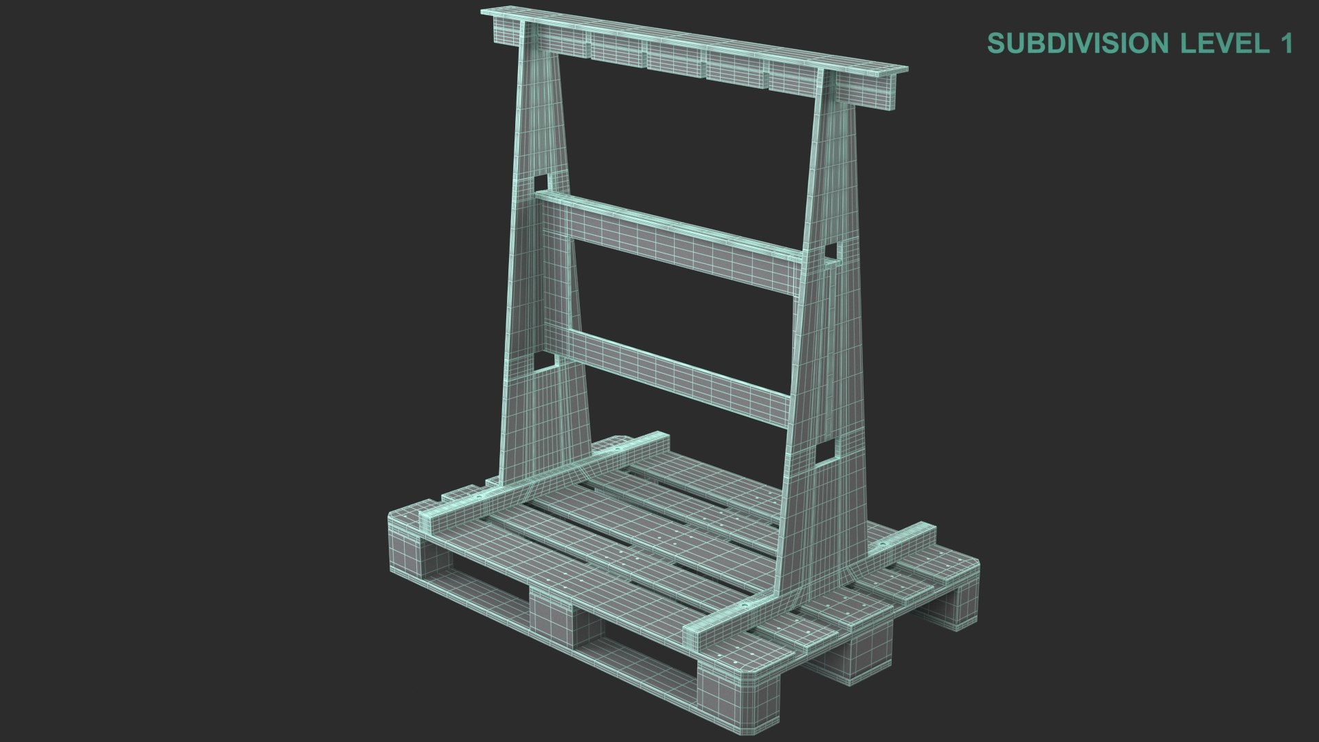 3D Single A-Frame Pallet - TurboSquid 2038858