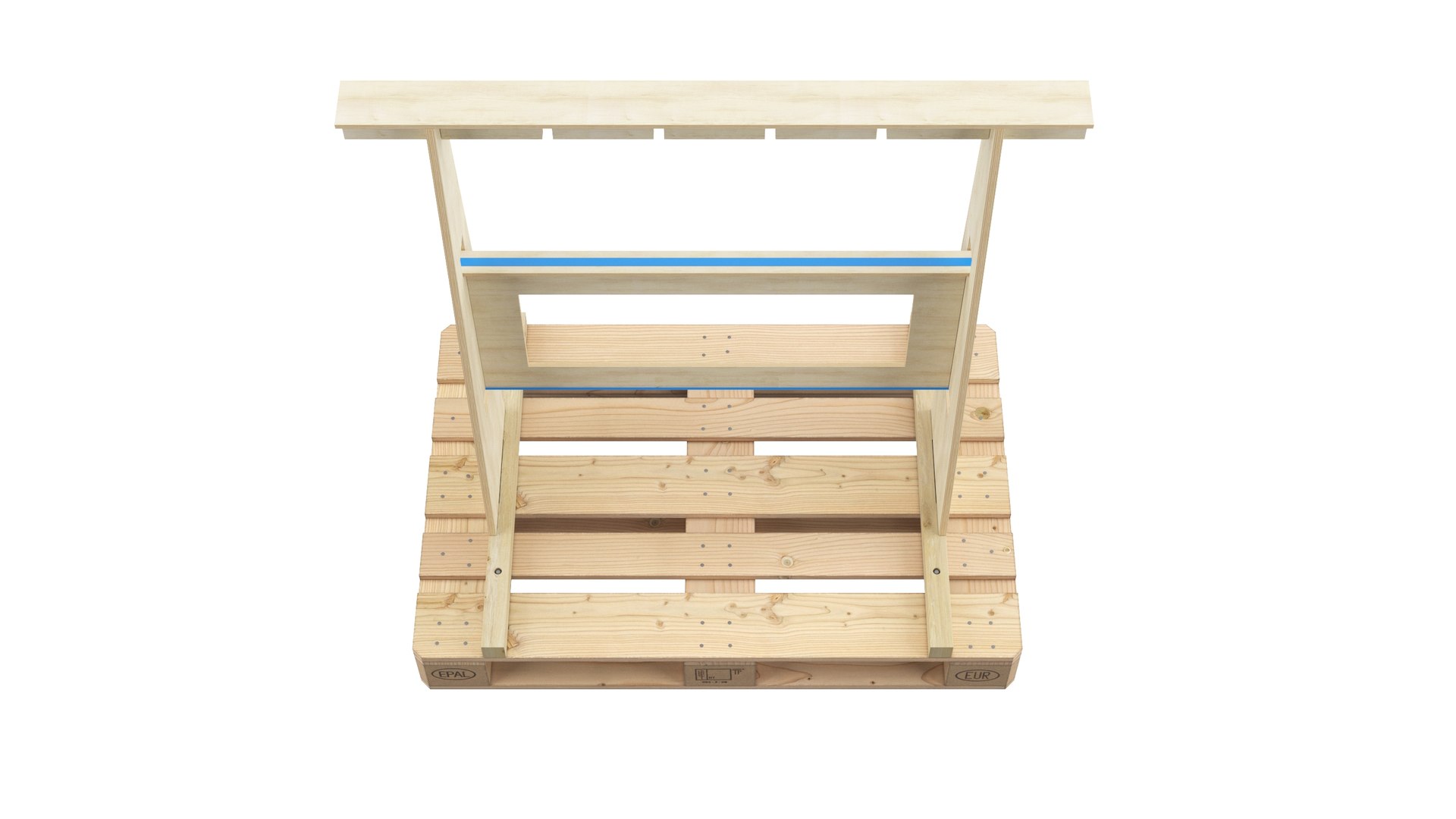 3D Single A-Frame Pallet - TurboSquid 2038858