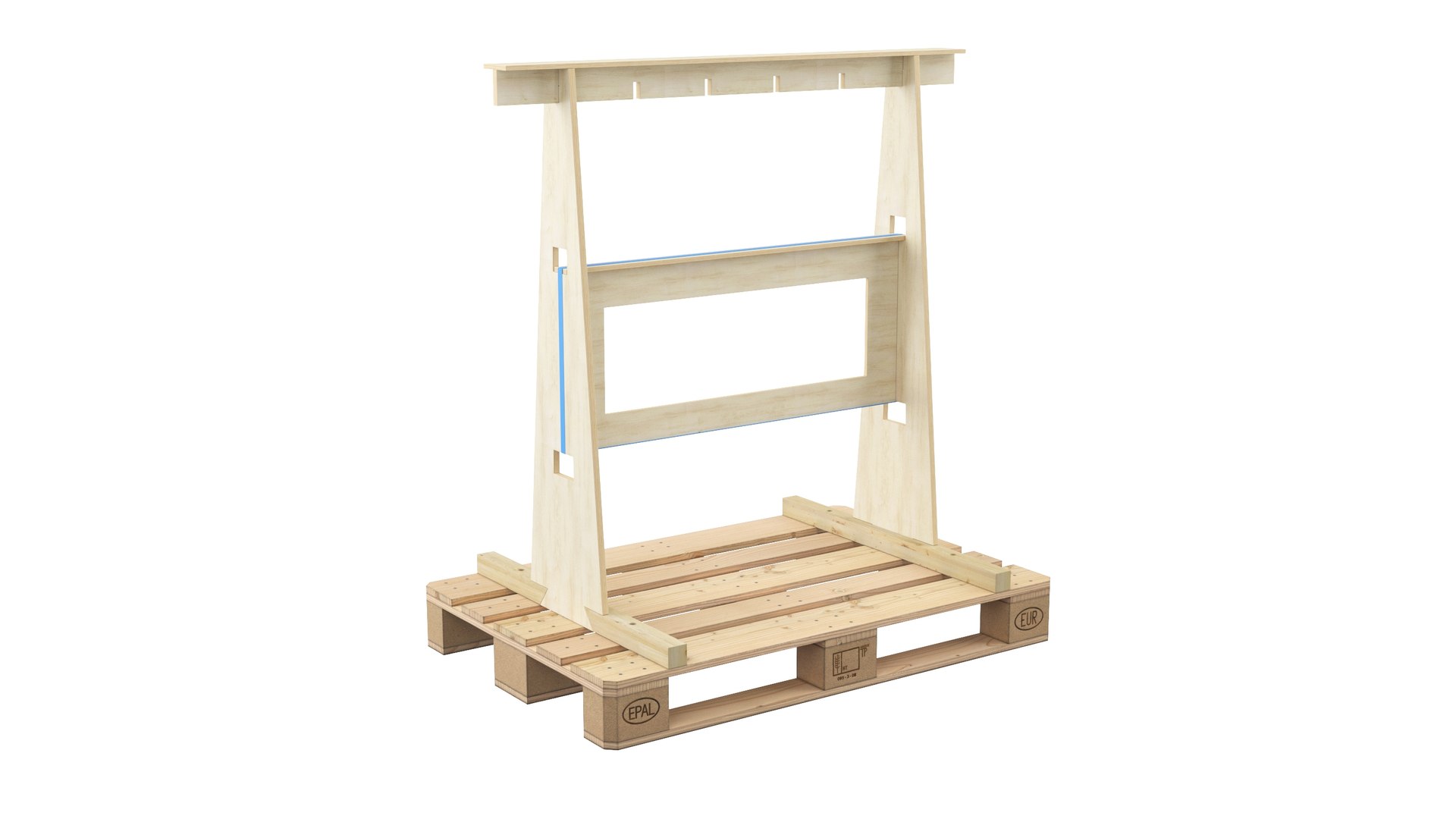 3D Single A-Frame Pallet - TurboSquid 2038858