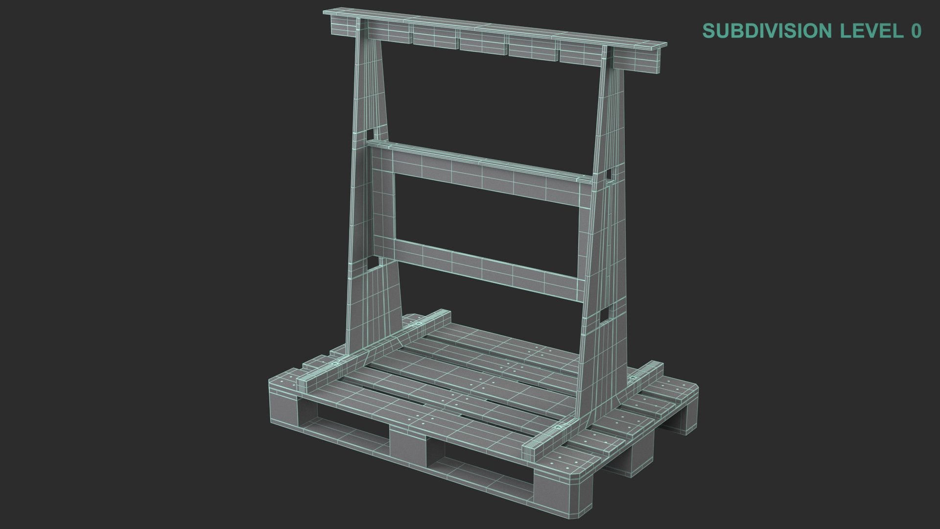 3D Single A-Frame Pallet - TurboSquid 2038858