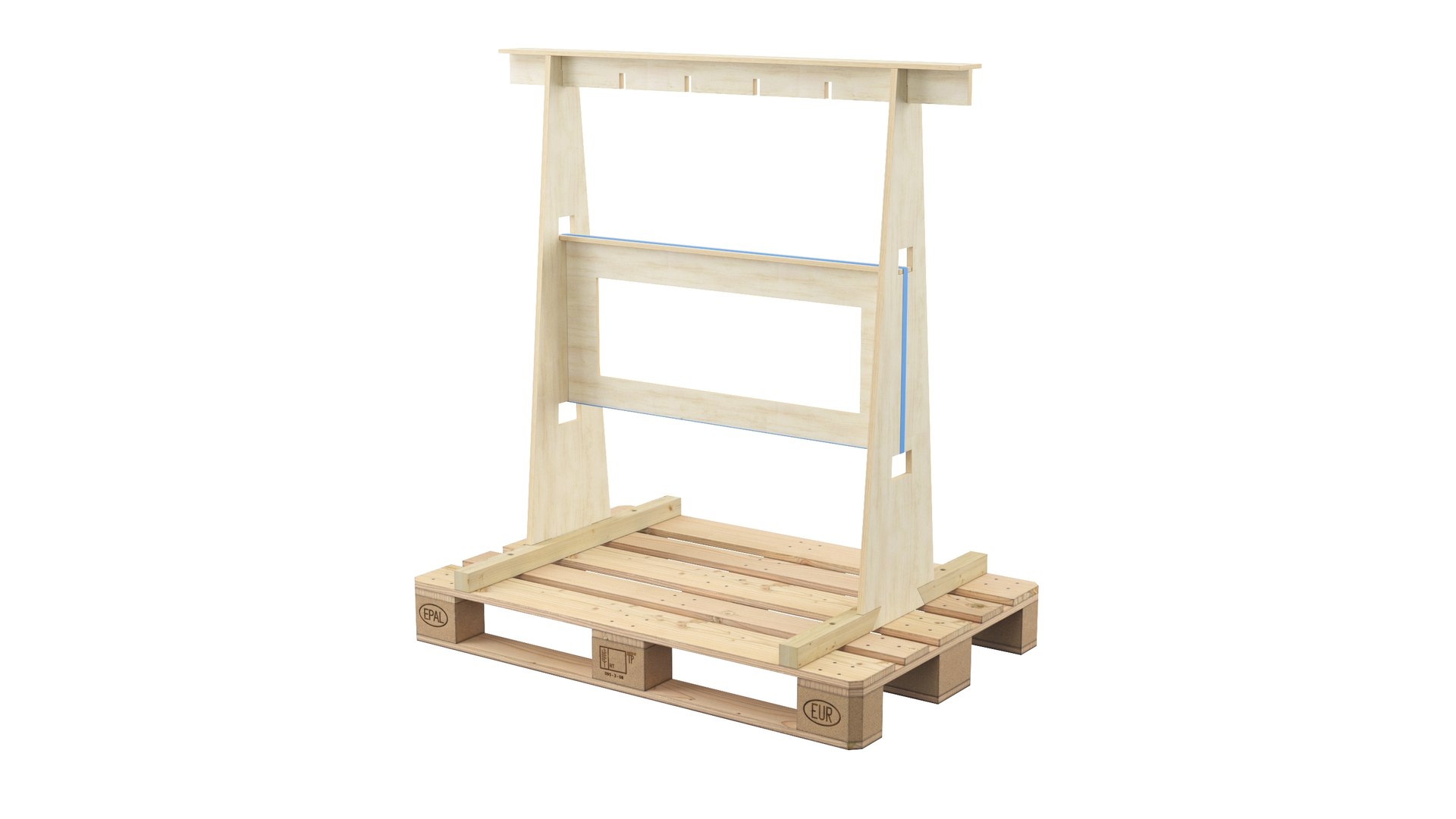 3D Single A-Frame Pallet - TurboSquid 2038858