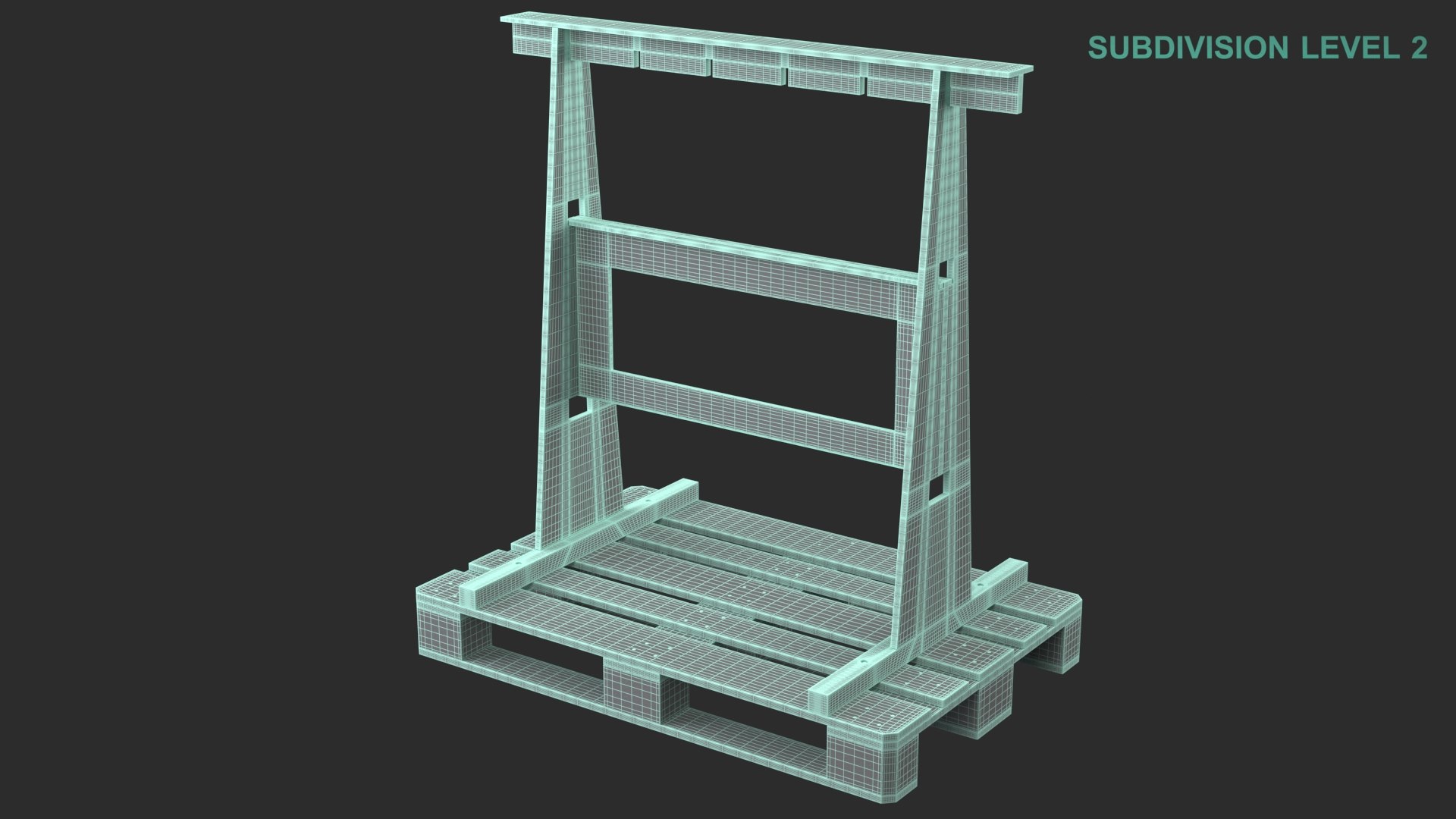 3D Single A-Frame Pallet - TurboSquid 2038858