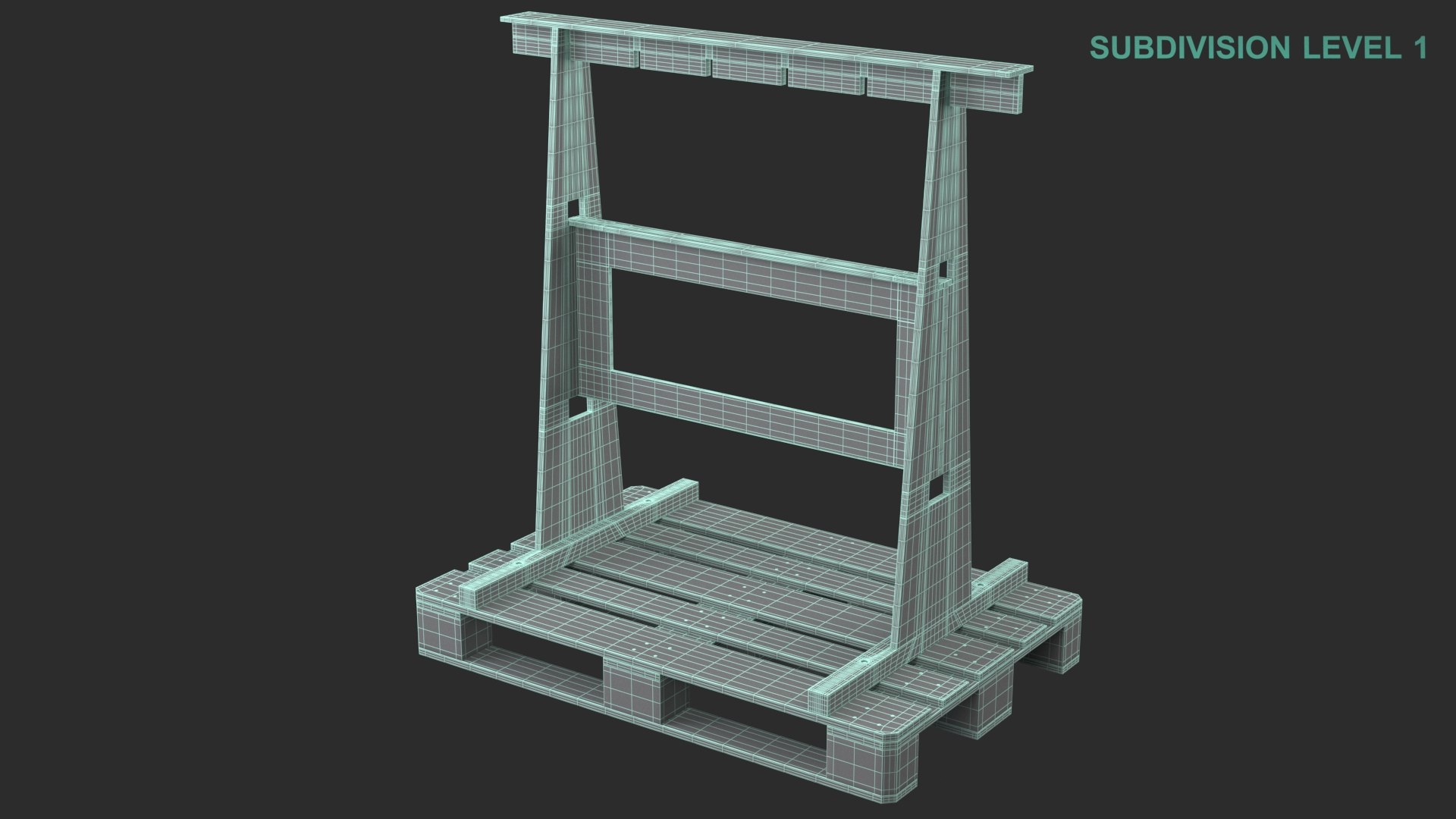 3D Single A-Frame Pallet - TurboSquid 2038858