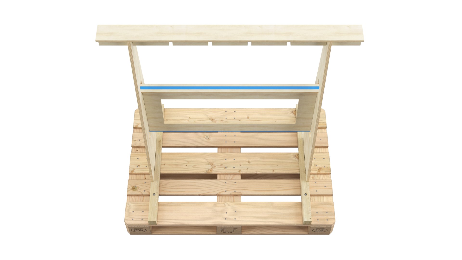 3D Single A-Frame Pallet - TurboSquid 2038858