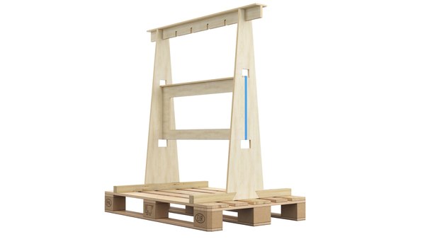 modelo 3d Single A-Frame Pallet - TurboSquid 2038858