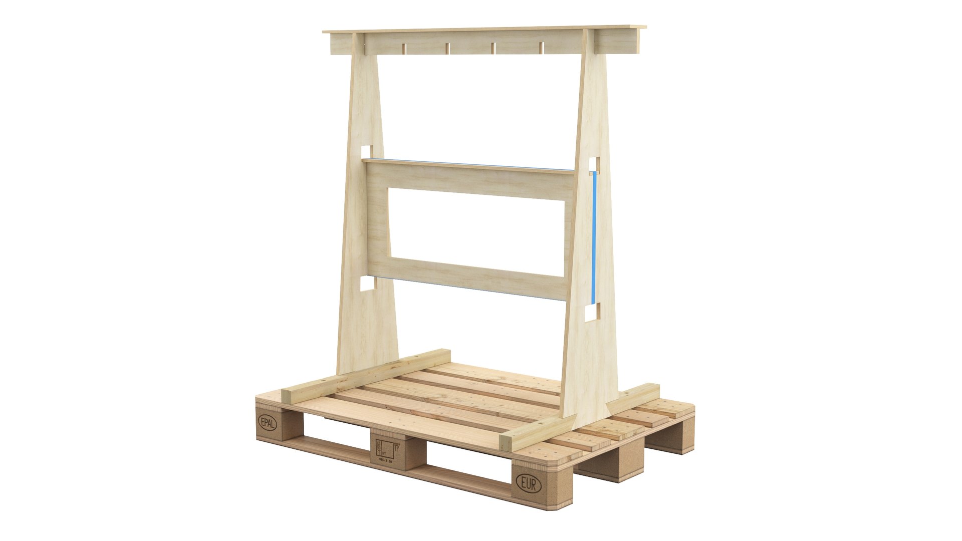 3D Single A-Frame Pallet - TurboSquid 2038858