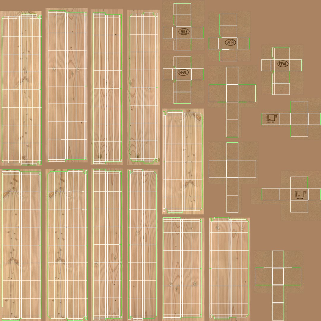 3D Single A-Frame Pallet - TurboSquid 2038858