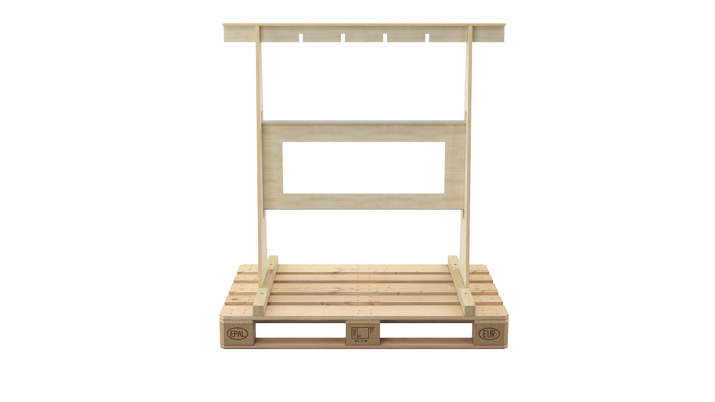 modelo 3d Single A-Frame Pallet - TurboSquid 2038858