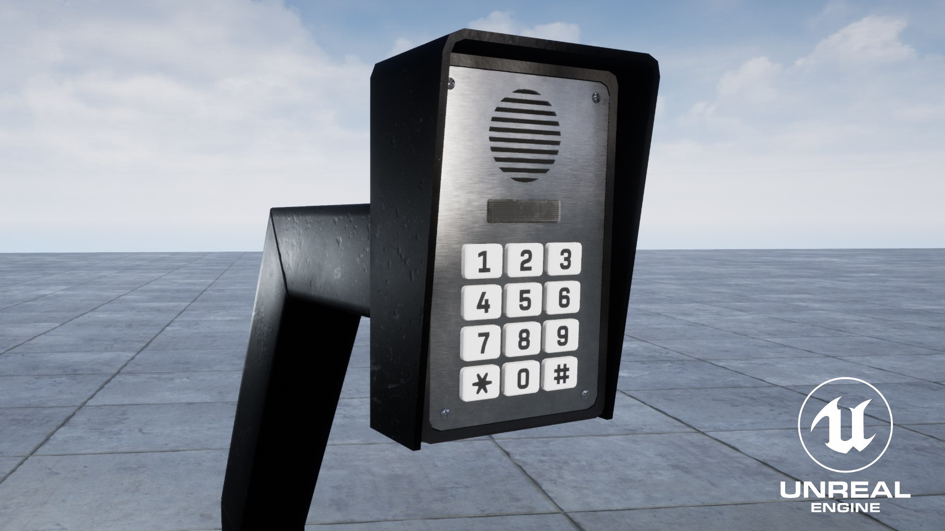 3D Keypad Gate Opener - TurboSquid 1261875