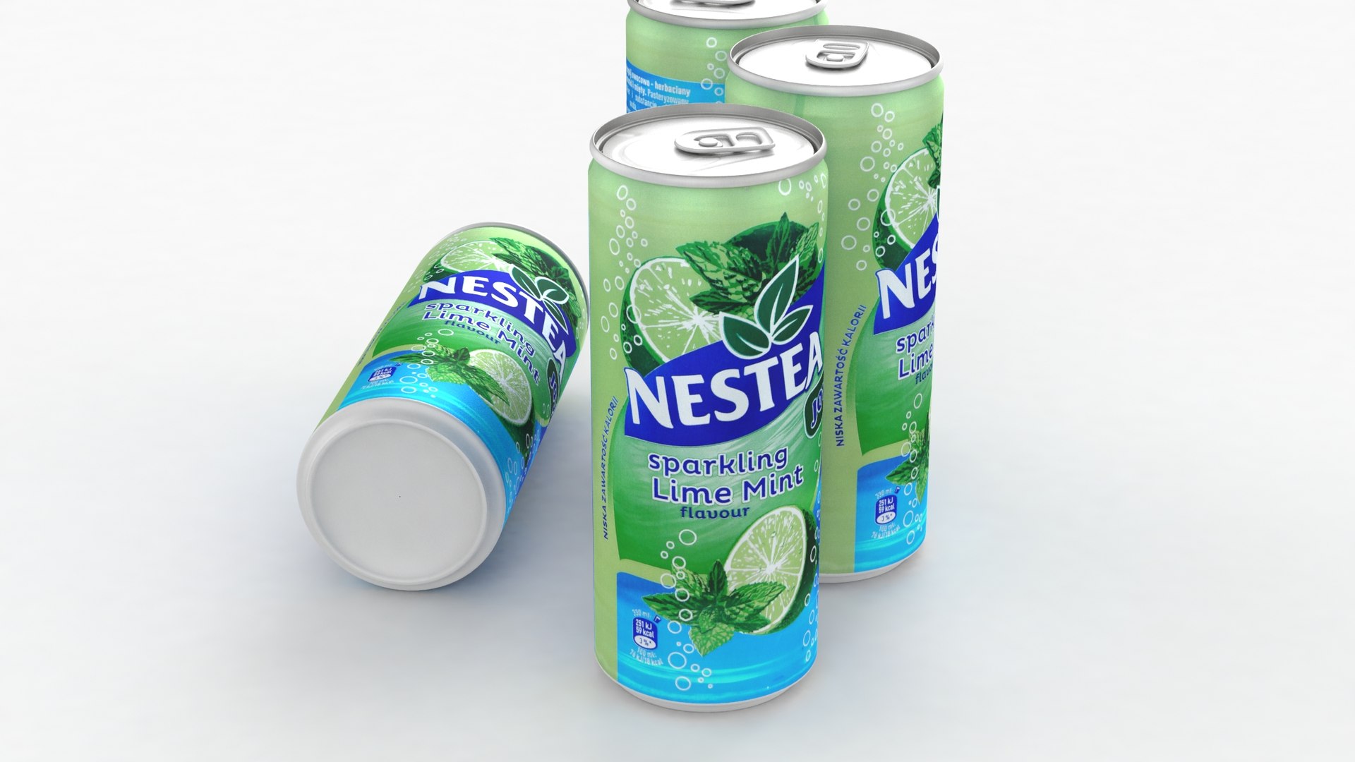 3D Model Beverage Can Nestea Sparkling Lime Mint 330ml 2024 ...