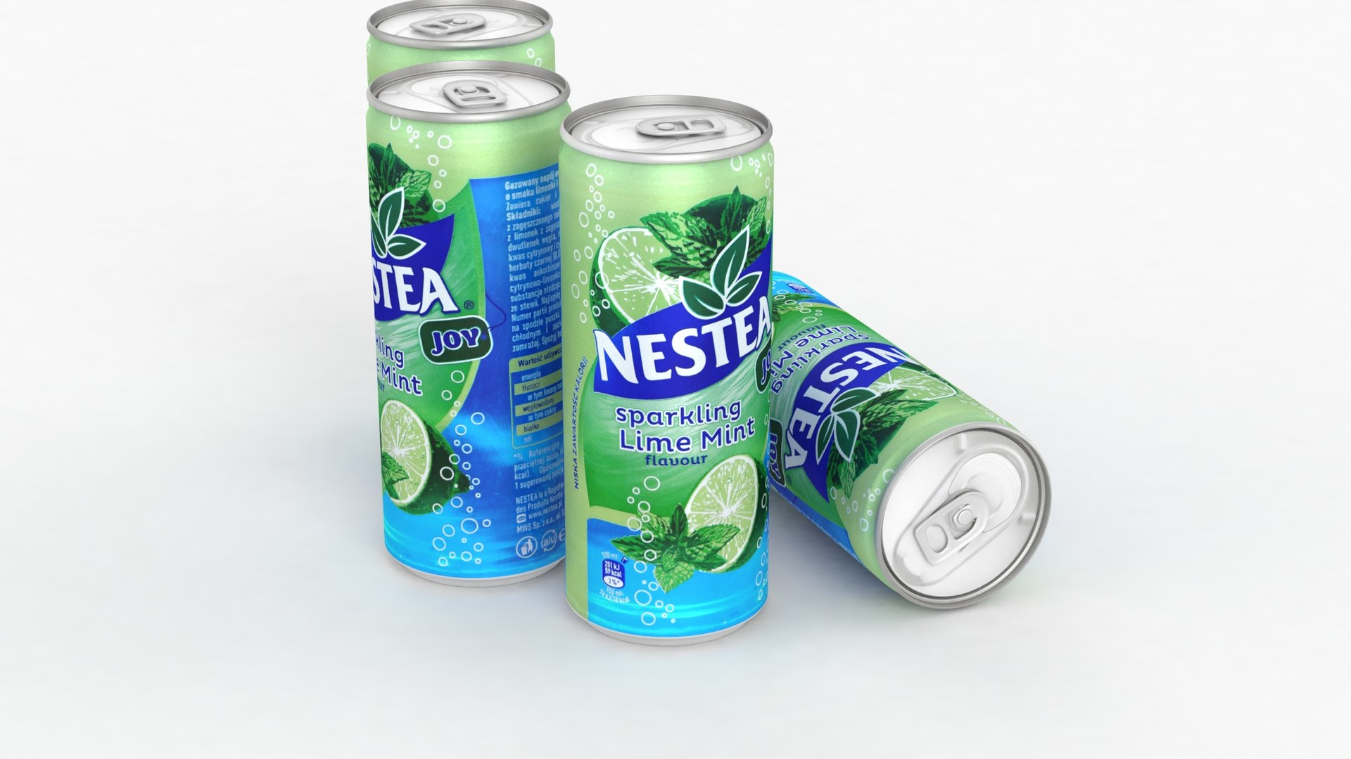 3D Model Beverage Can Nestea Sparkling Lime Mint 330ml 2024 ...