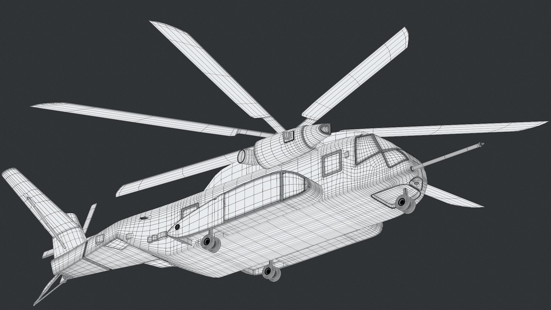 Realistic Helicopter Ch-53k 3D - TurboSquid 1506283