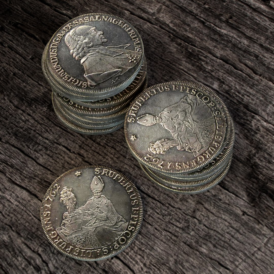 Realistic Coin Silver Thaler 3d Model
